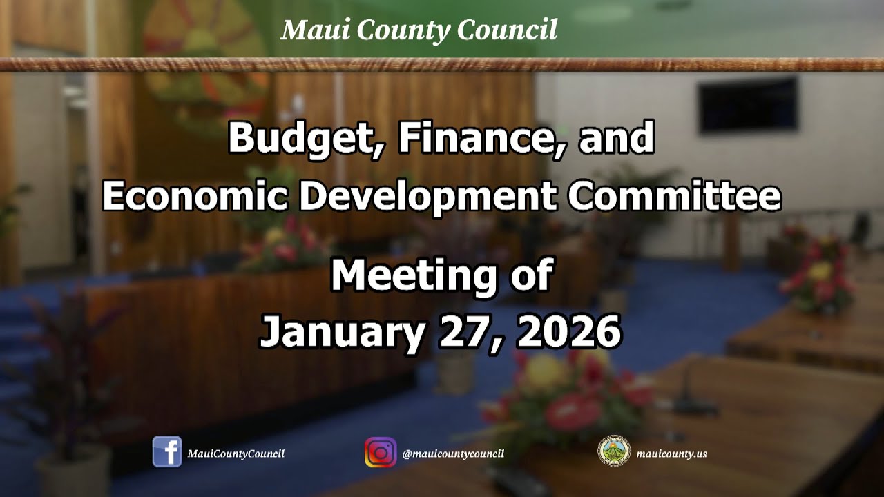 BFED Committee Meeting of January 27, 2026 - YouTube