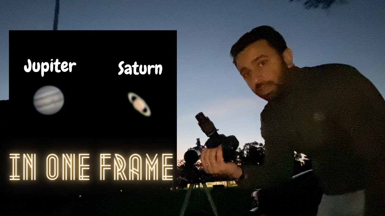 Photographing Great Conjunction of Jupiter and Saturn align live 2020 ...