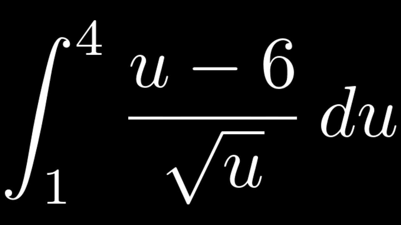 Definite Integral With A Fraction And Square Root YouTube definite-integral-with-a-fraction-and-square-root-youtube