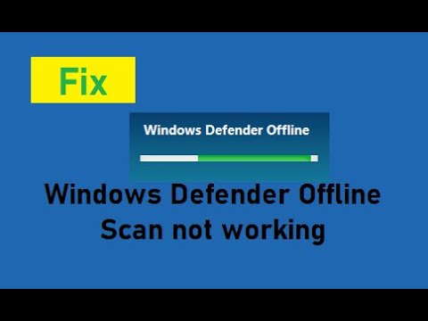 Windows Defender Offline Scan not working on Windows 11 - YouTube