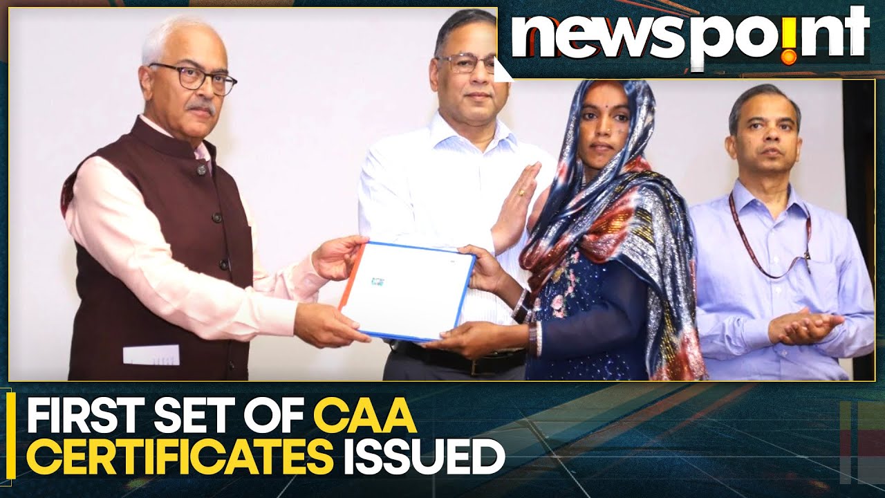 India issues first set of CAA certificates to 14 people | Latest News ...