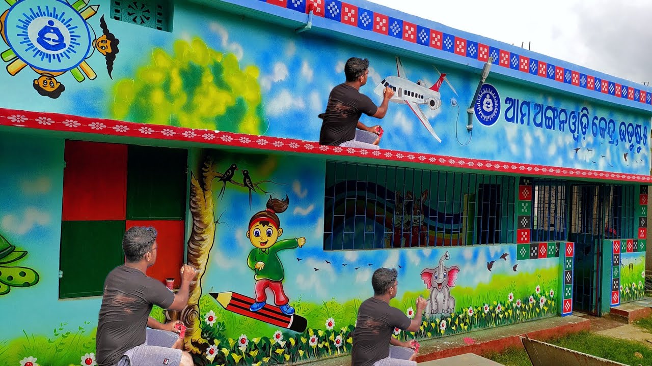 Anganwadi Wall Painting Mob 6372793271 DinaArt How To Paint Anganwadi anganwadi-wall-painting-mob-6372793271-dinaart-how-to-paint-anganwadi