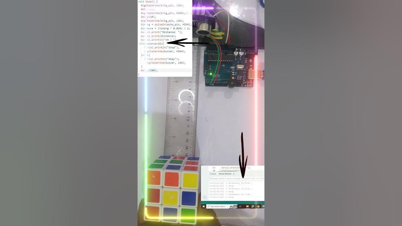 Arduino And Ultrasonic Arduinoforbeginners Arduinoproject