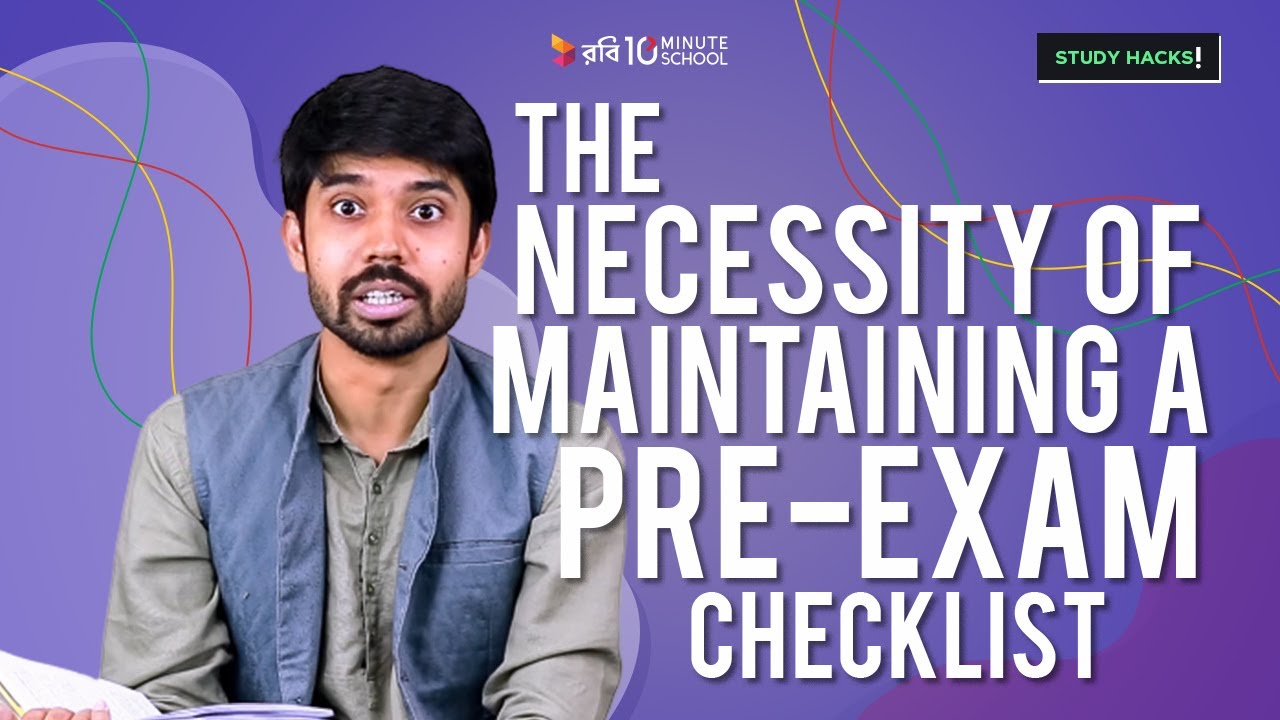The Necessity of Maintaining a Pre-Exam Checklist | Study Hacks, Tips ...