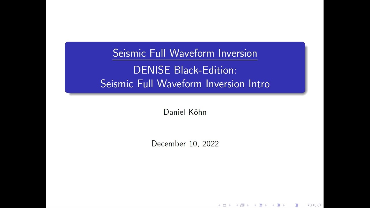 NGP Course Seismic FWI Tutorial 6: FWI of the Marmousi-II Model with ...