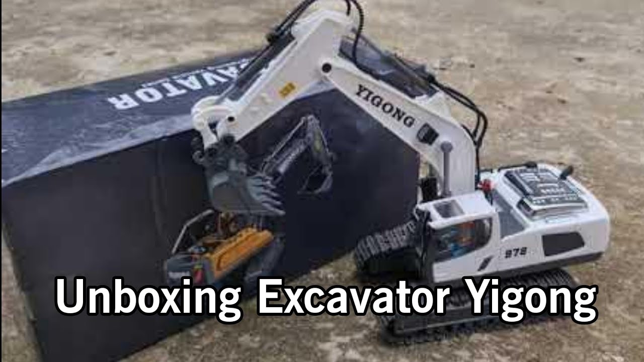 Excavator Yigong RC - YouTube