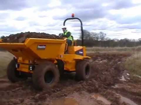 Thwaites 6 Tonne PowerSwivel Dumper Truck.wmv - YouTube