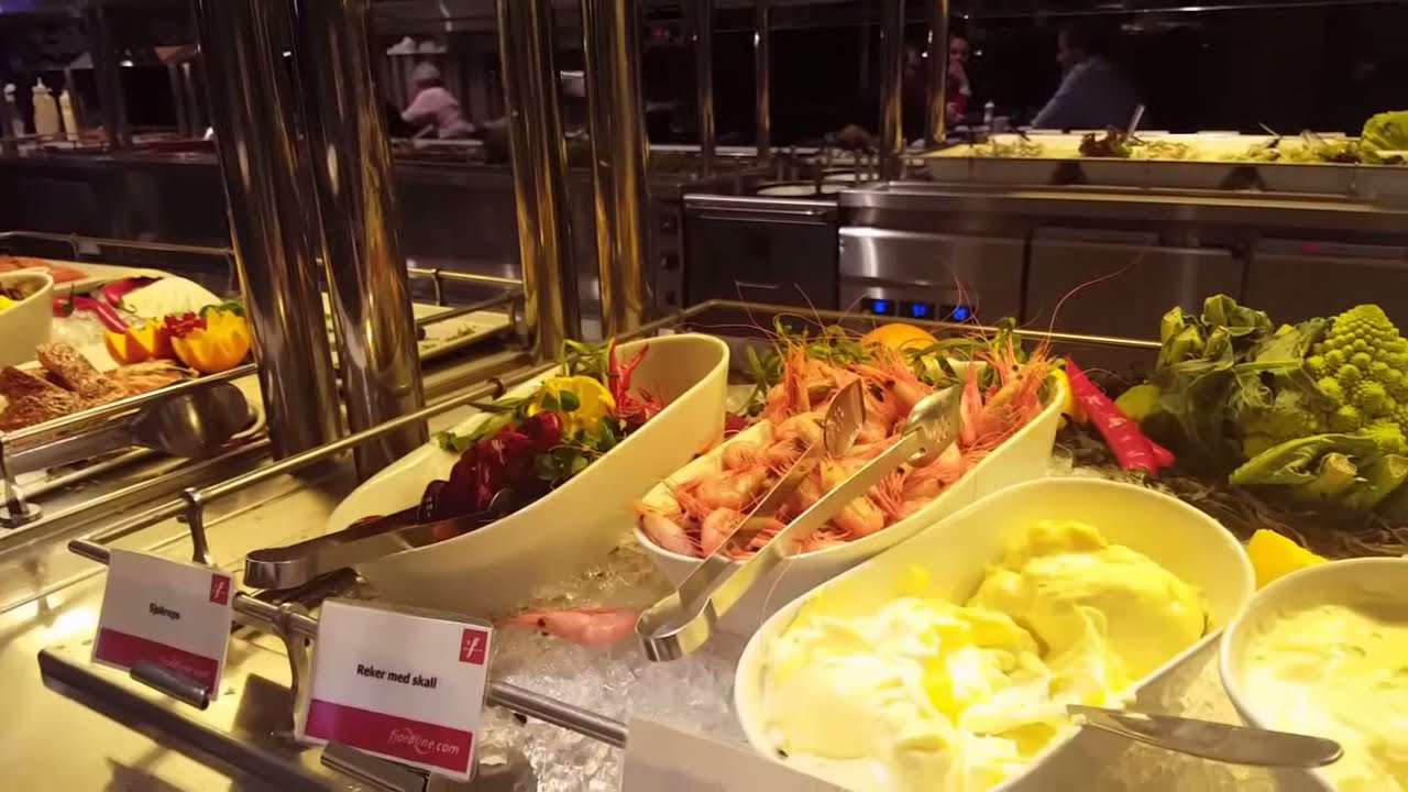 Fjord Line Dinner Buffet - middag - YouTube