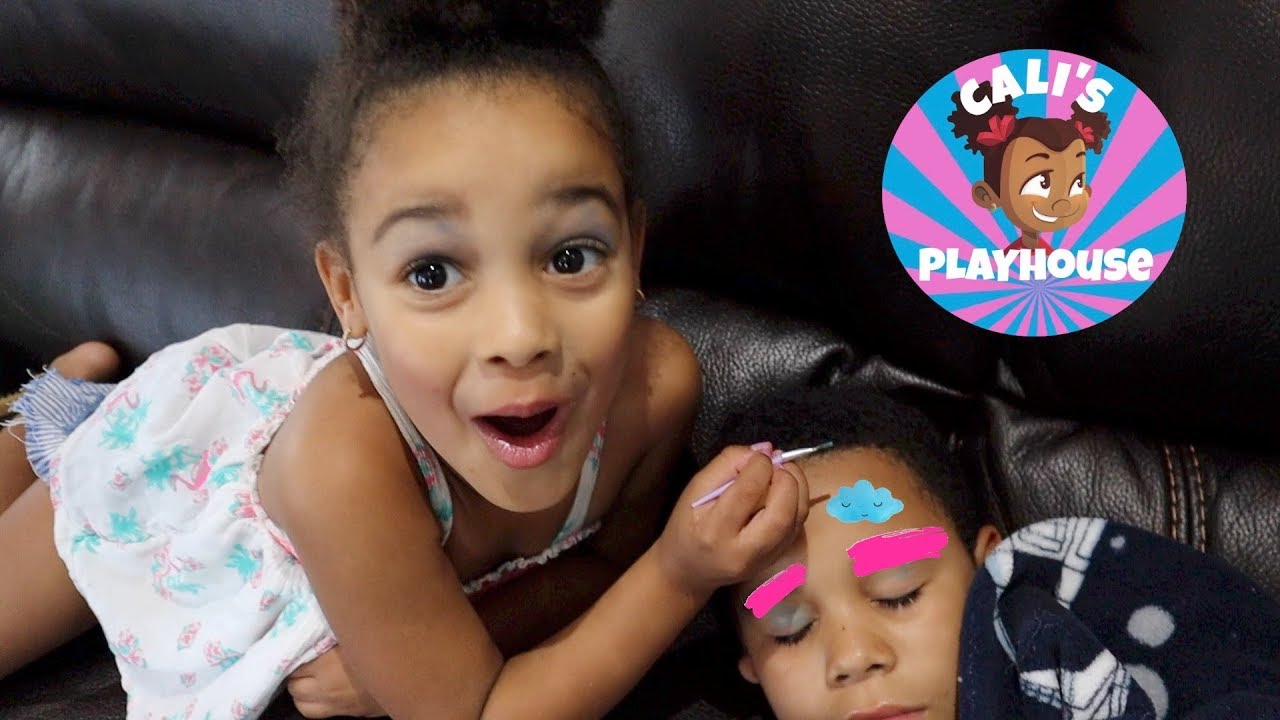 Makeup Prank on my Brother! | Cali's Playhouse - YouTube