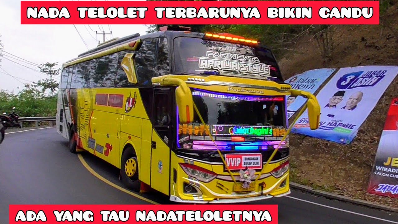 BUS ARTIS TELOLET APRILIA STYLE ‼️NADA TELOLET TERBARUNYA BIKIN CANDU ...