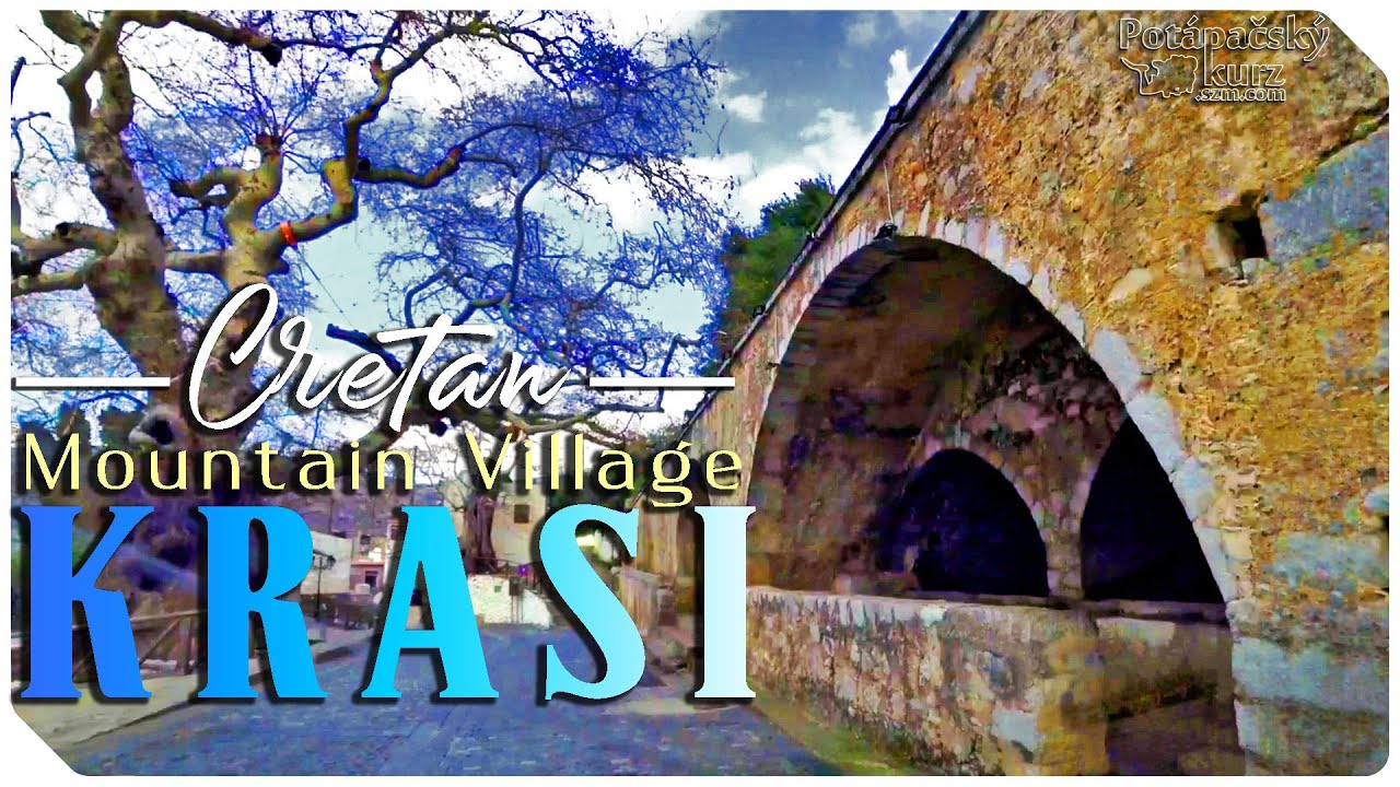 🇬🇷 Crete, Krasi Cretan Mountain Village Trip 2023, Greece - Kréta ...