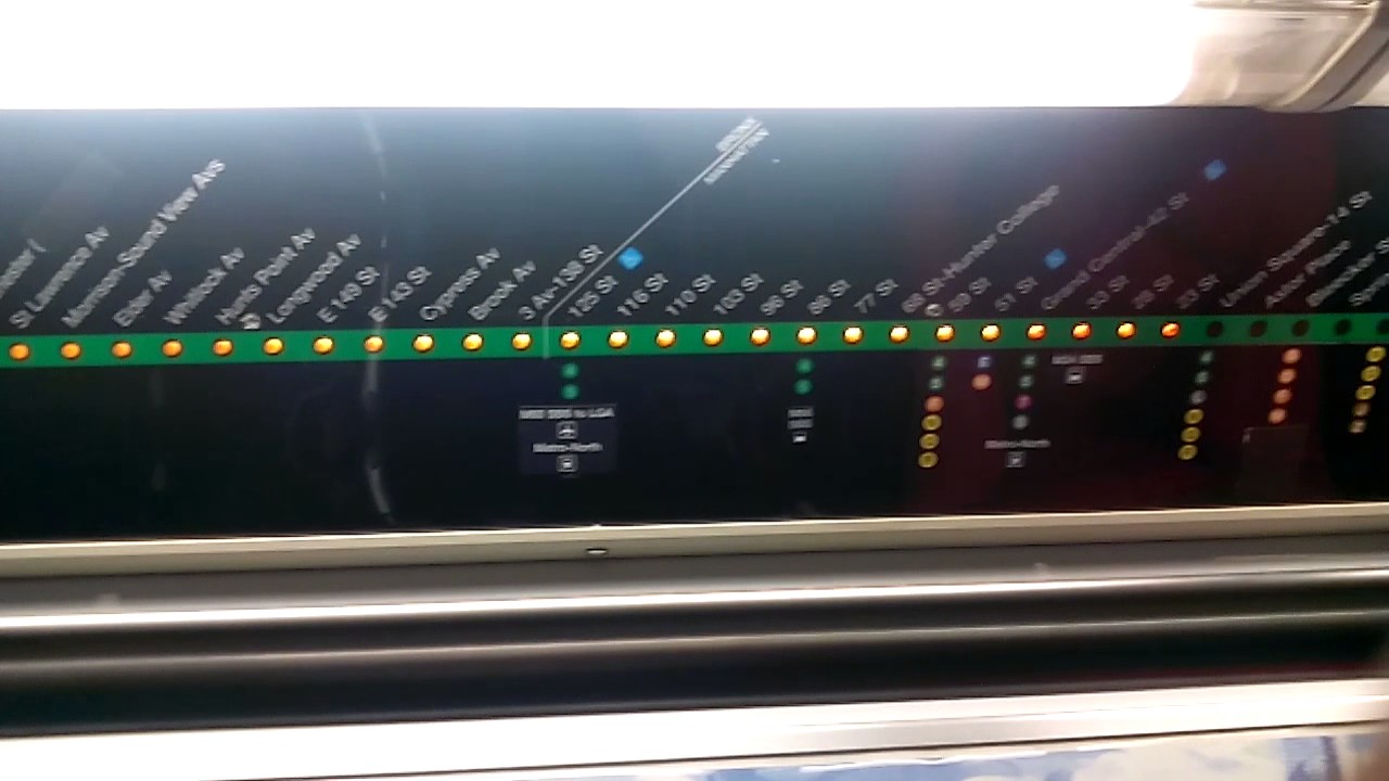 My Last look: R142A 6 Train with strip map that have the Q - YouTube