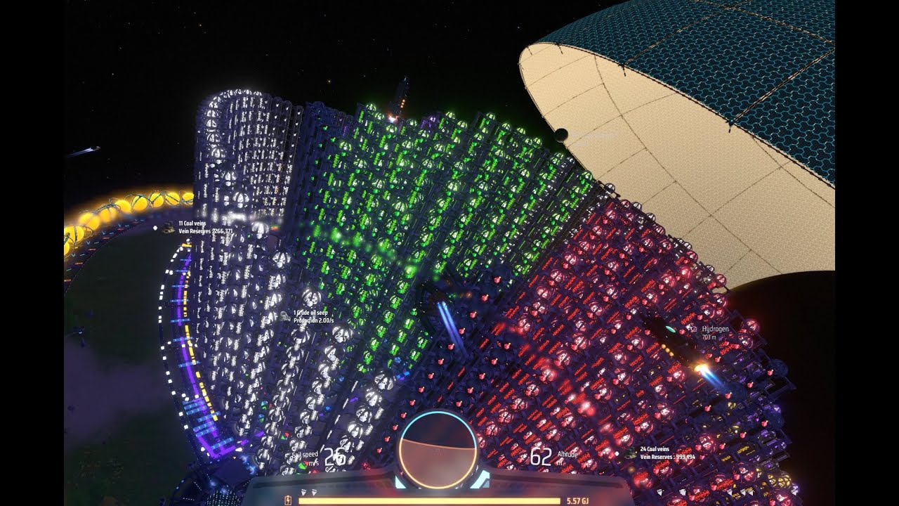 Dyson Sphere Program - 4k/Min White Cube Cluster Tour - YouTube