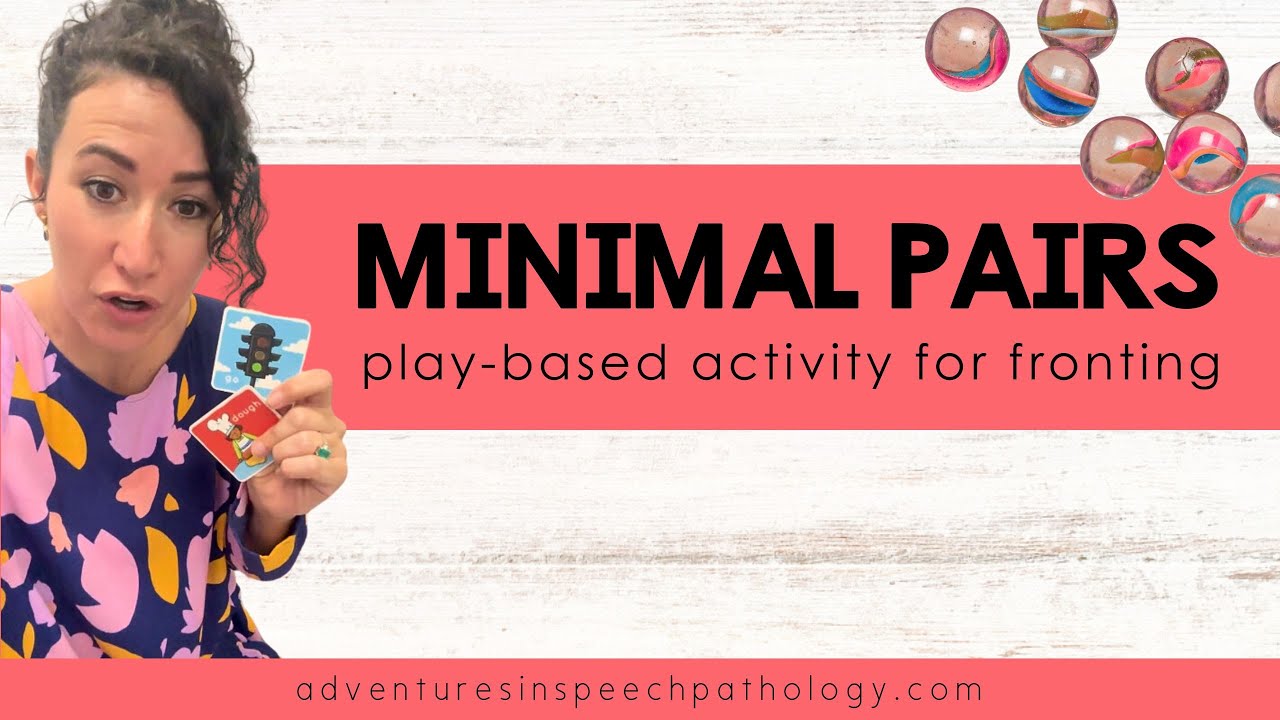 Minimal Pairs: Play-Based Activity for Fronting - YouTube