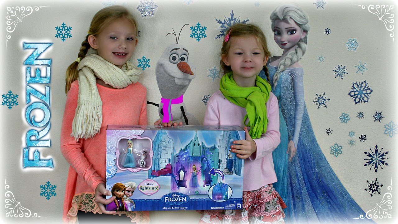 Disney Frozen Magical Lights Palace with Elsa Olaf - YouTube