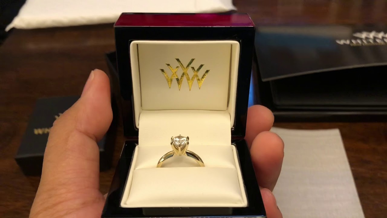 Whiteflash.com Unboxing: Yellow Gold Diamond Engagement Ring - YouTube
