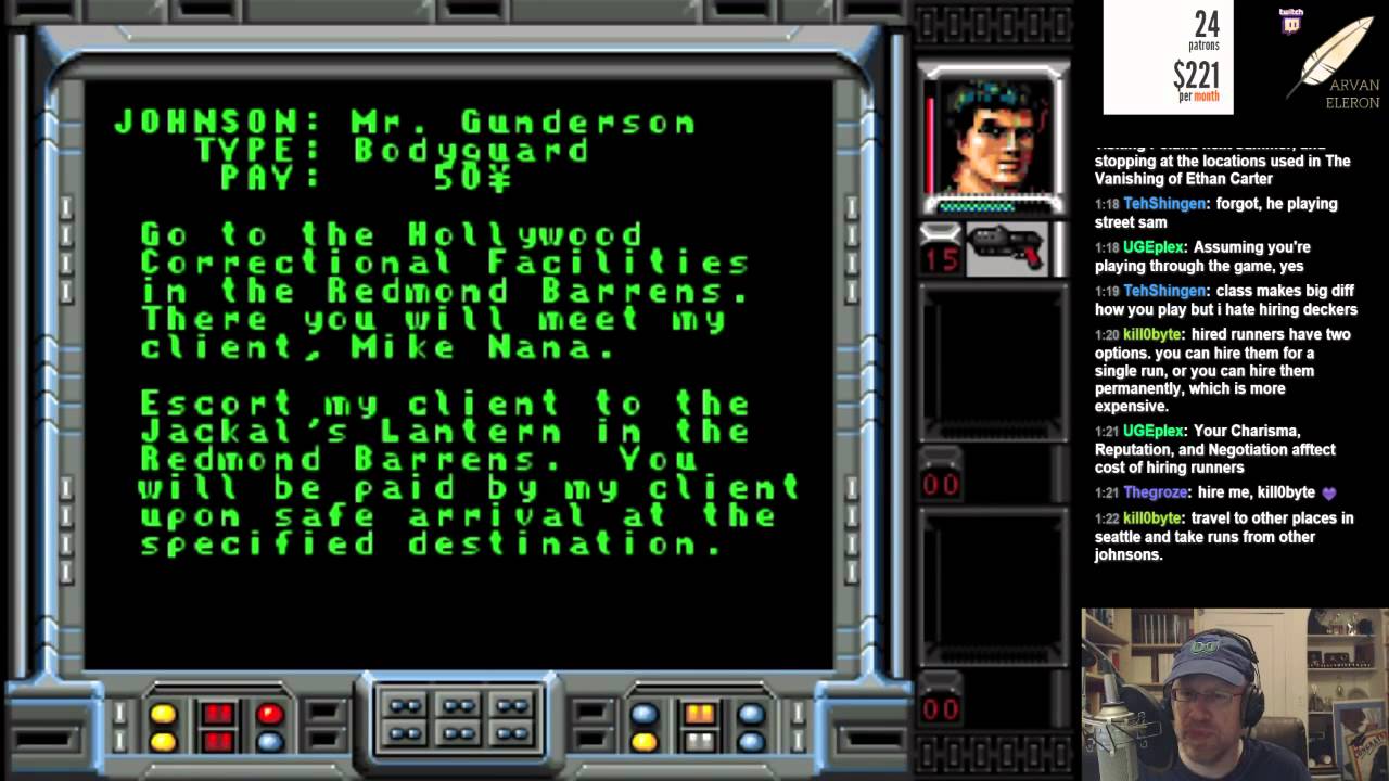It's Arv's birthday, and he's playing Shadowrun on Sega Genesis! - YouTube