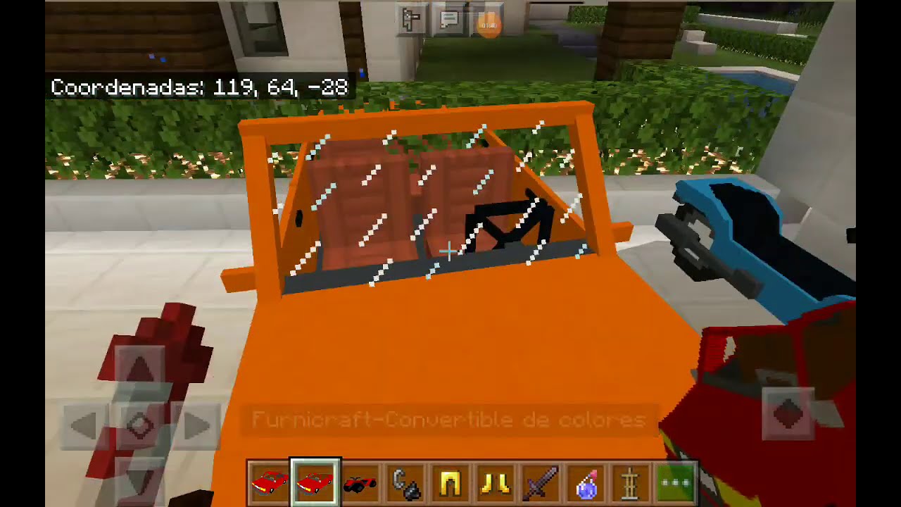 como hacer una puerta para tu cochera en minecraft - YouTube