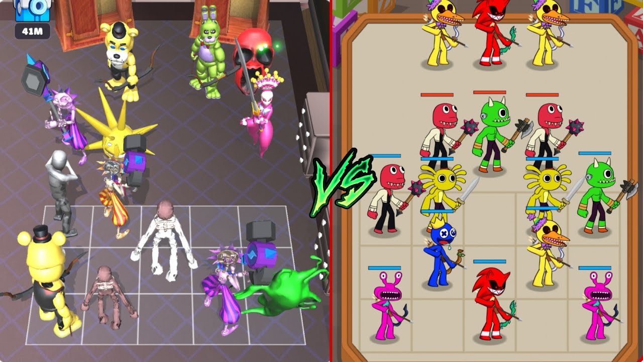 Merge Master Rainbow Friend vs Merge Master 100 Doors, Merge Battles ⭐ ...