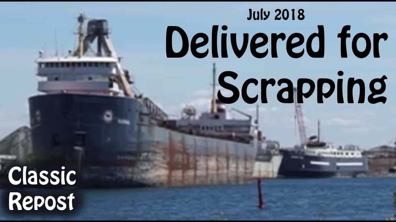 Algorail's 2018 arrival in Port Colborne for Scrapping - YouTube