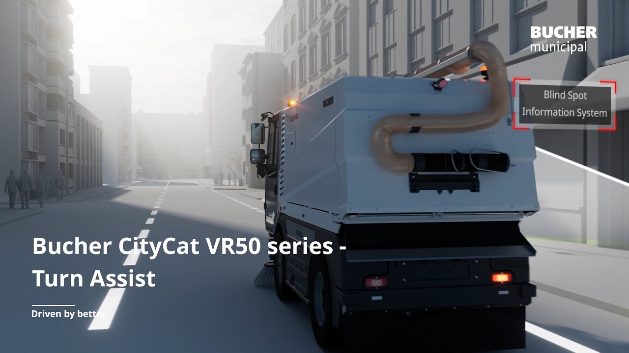 Bucher CityCat VR50 series - Turn Assist - YouTube