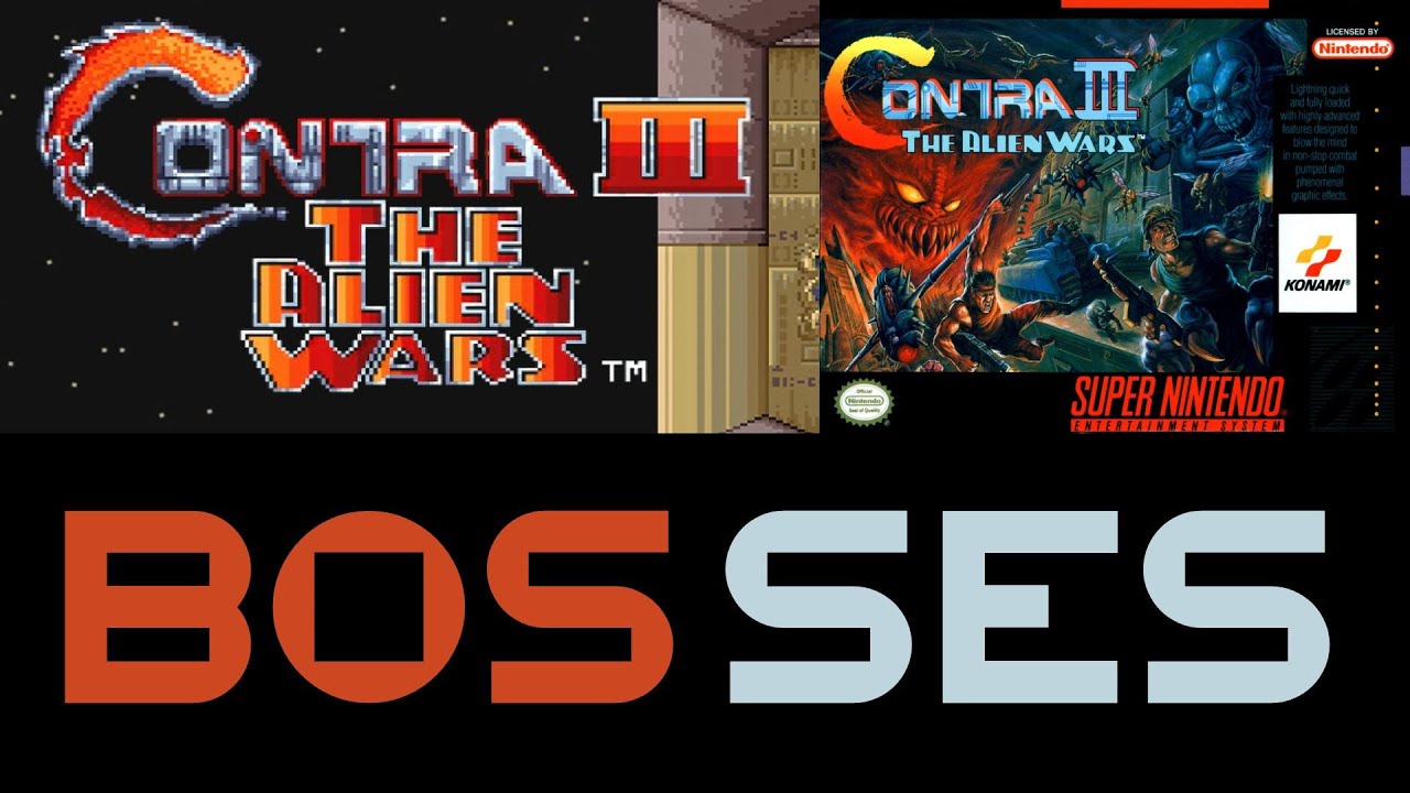 Contra 3 Bosses Snes - YouTube
