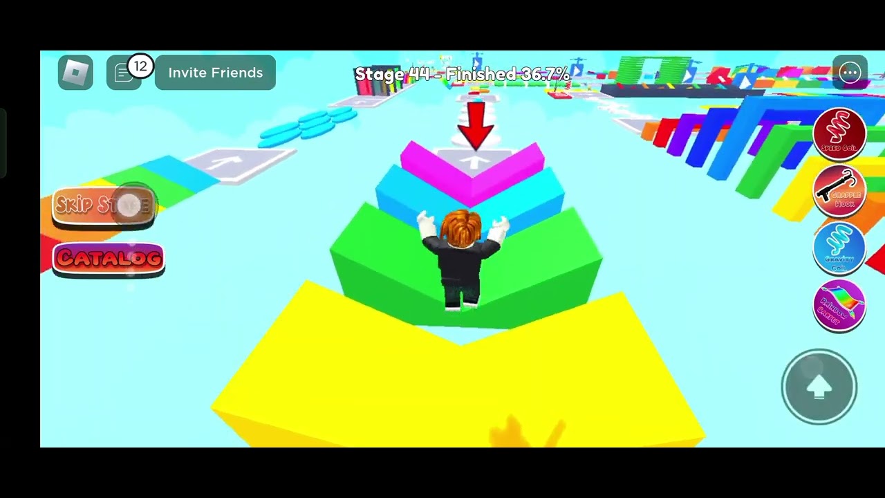 Playing Roblox hard Parkour obby - YouTube