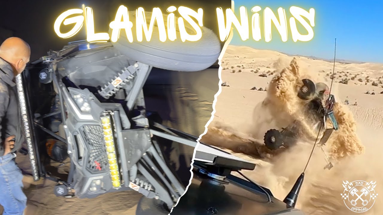 Glamis INSANE Pro R CRASH & Cam Am ROLLOVER - YouTube