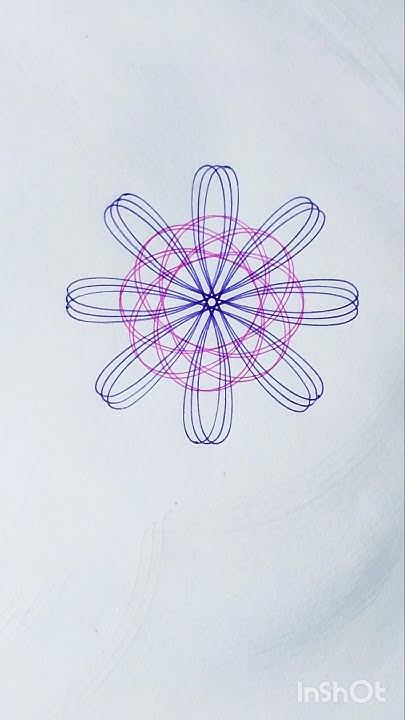 simple spirographic design | #shorts #ytshorts - YouTube