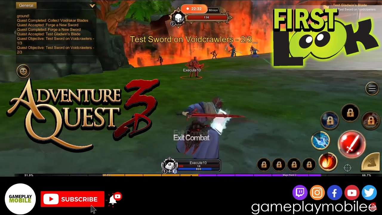 Adventure Quest 3D #GAMEPLAY (Android/IOS Mobile Game) - YouTube