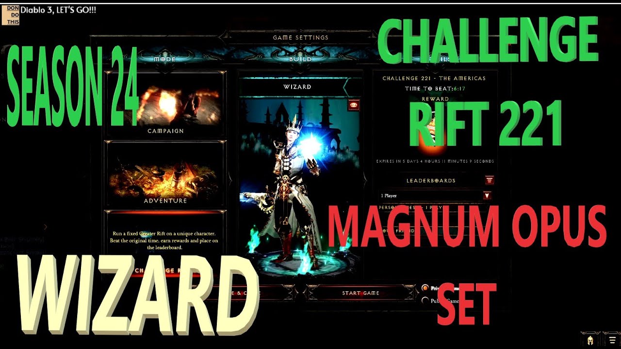 CHALLENGE 221 - DELSERE'S MAGNUM OPUS SET - WIZARD Easy Rift! - YouTube