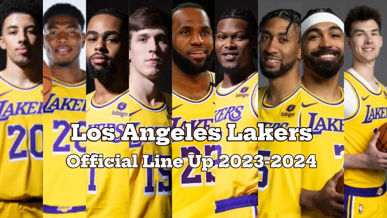 Los Angeles Lakers Official Line Up 2023-2024 - YouTube