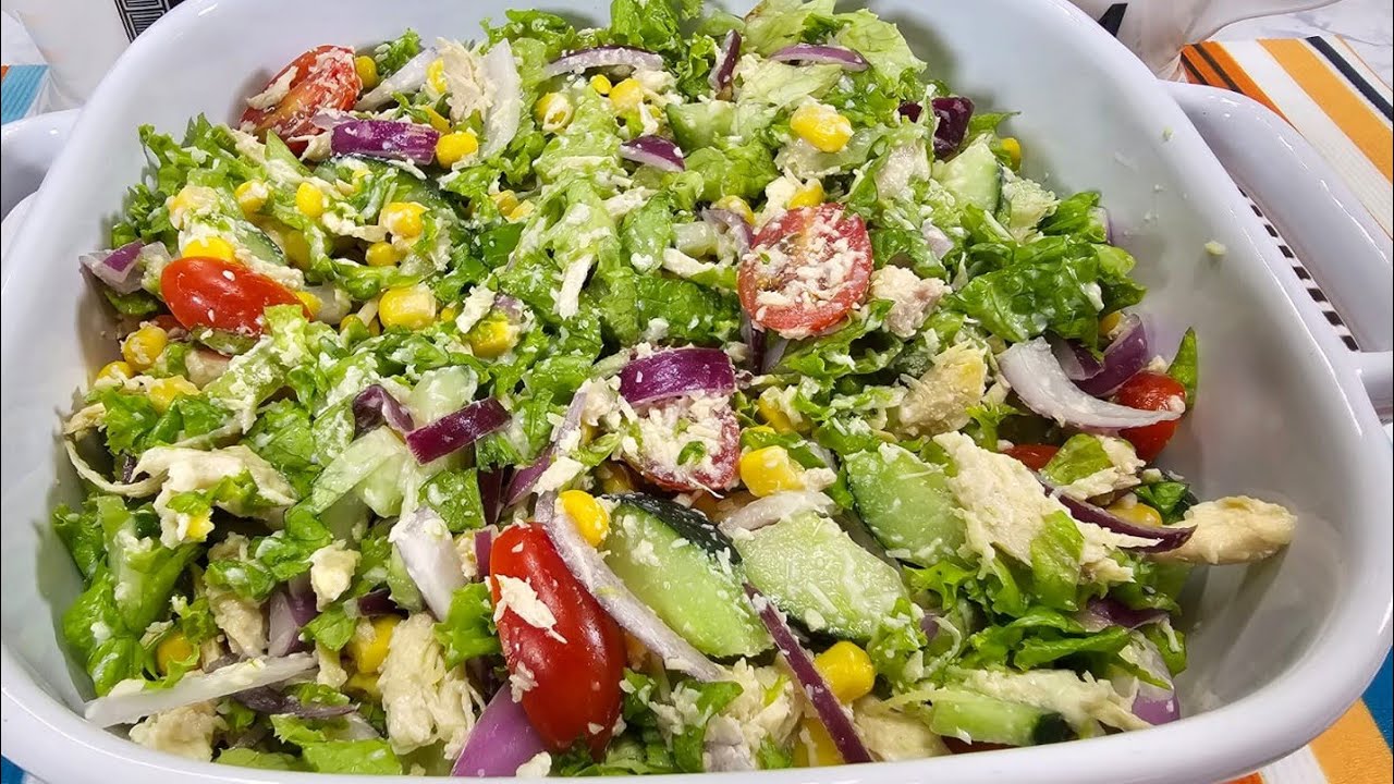 ESTA ENSALADA ES FACIL RAPIDA Y DELICIOSA - YouTube