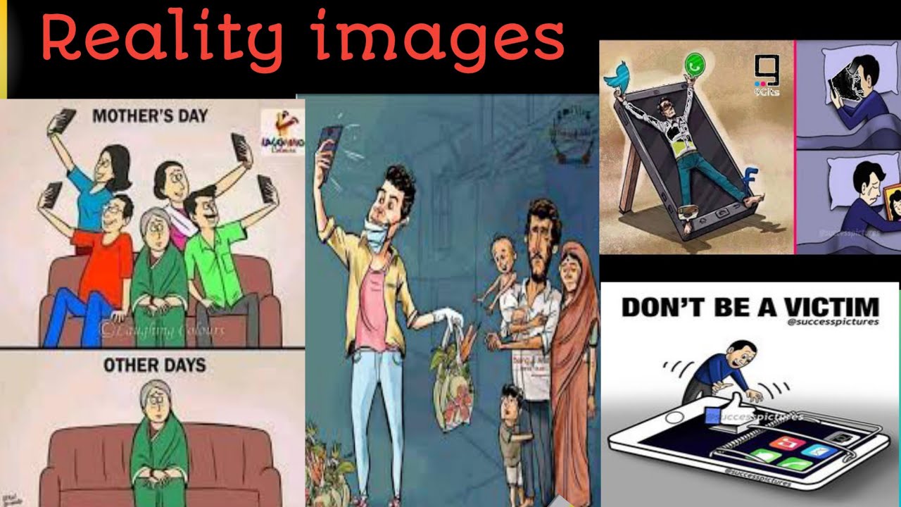 Sad reality of modern world||Deep meaning images||social media side ...
