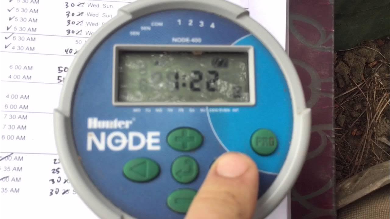 How to Program a Hunter NODE Irrigation Controller - YouTube