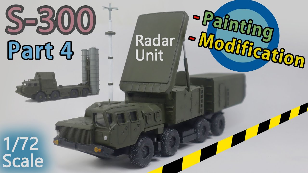 Russian S-300 missile system (radar unit) 1/72 scale model painting ...