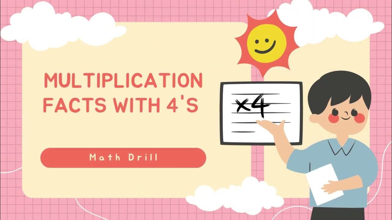 Daily Math Drill: Multiply by 4 - YouTube