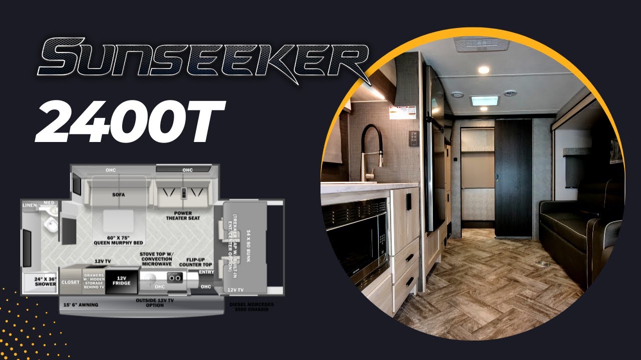Tour the 2023 Sunseeker 2400T (Class C Motorhome) - YouTube