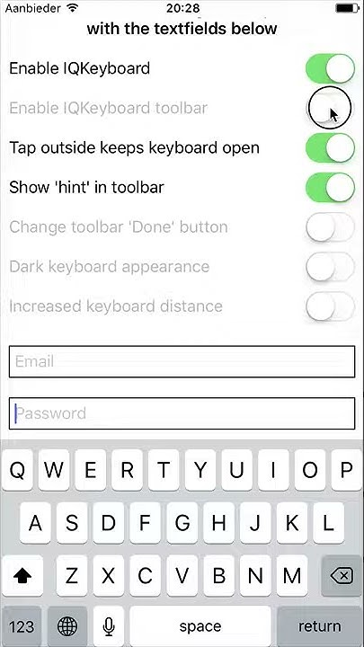 nativescript-iqkeyboardmanager showcase - YouTube