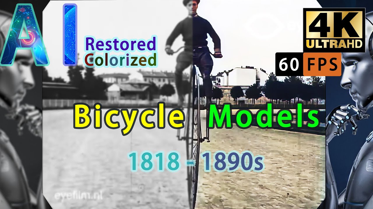 [AI-Restored, 4K] Bicycle Models from 1818 to 1890s | DataGeekHub - YouTube
