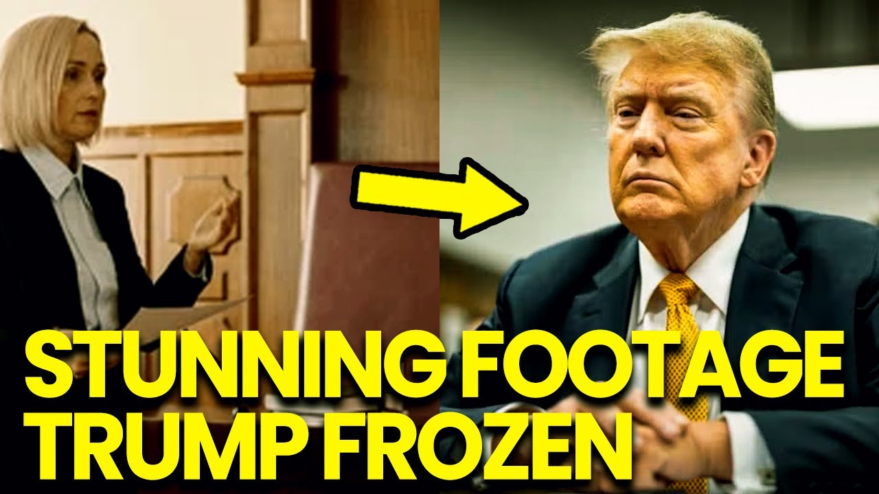 JUST IN: Trump FROZEN after CAUGHT in STUNNING Footage in Court - YouTube
