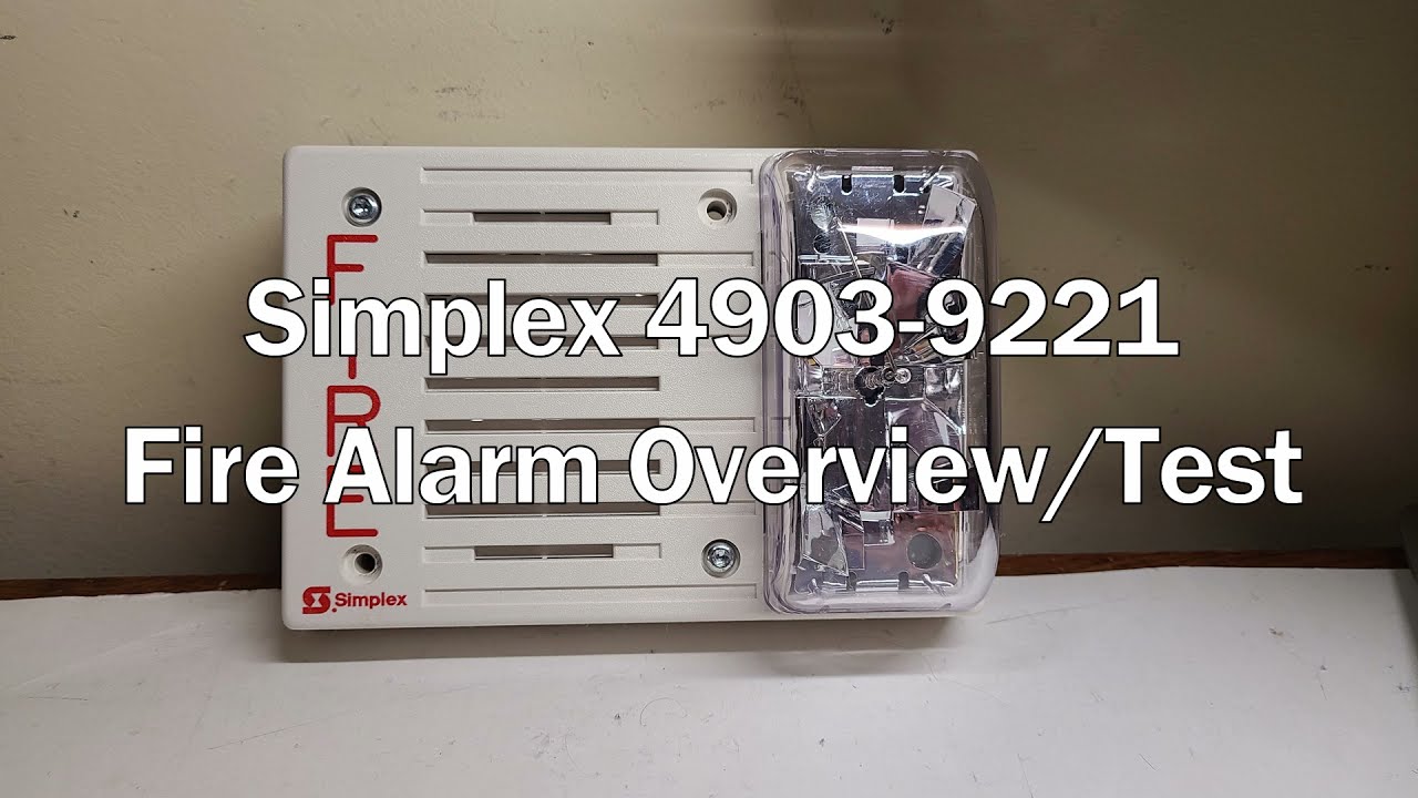 Simplex 4903-9221 Fire Alarm Overview/Test - YouTube