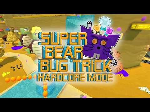 All Hardcore BUG TRICK Super Bear Adventure #superbearadventure