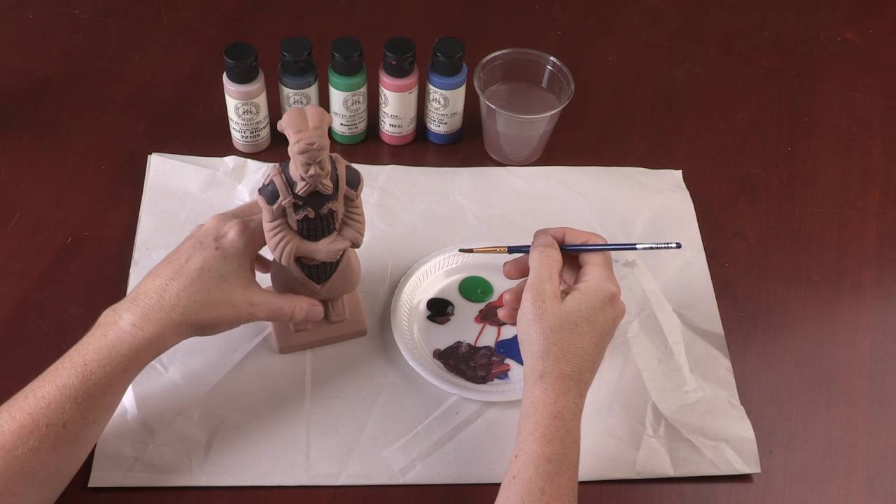 EDU026 Terra Cotta Warrior Decorating Instructions - YouTube