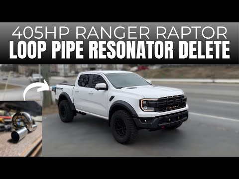 2024 Ford Ranger Raptor 3.0L Twin Turbo V6 w/ Loop Pipe Install!