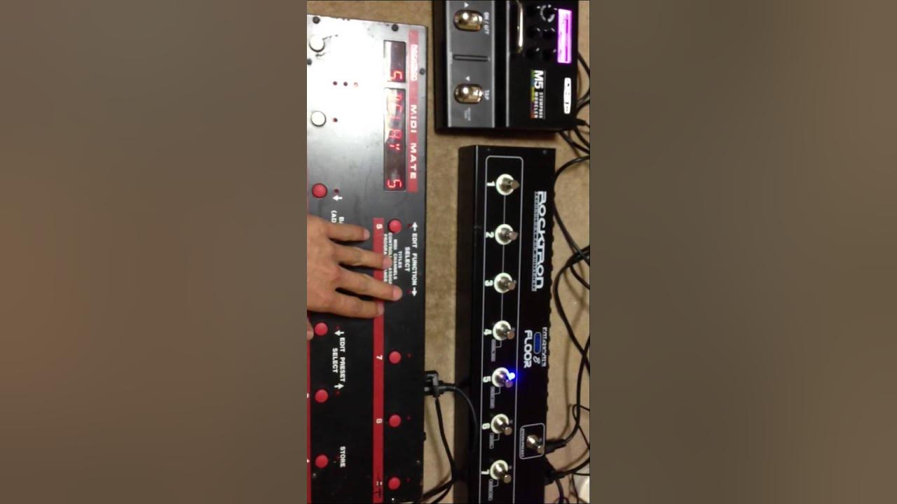 Rocktron Patchmate Midimate Line6 m5 MIDI Ctrl Demo - YouTube