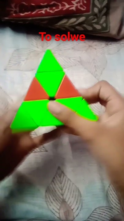 how to make checkerboard pattern in pyramix Rubik's cube #short - YouTube