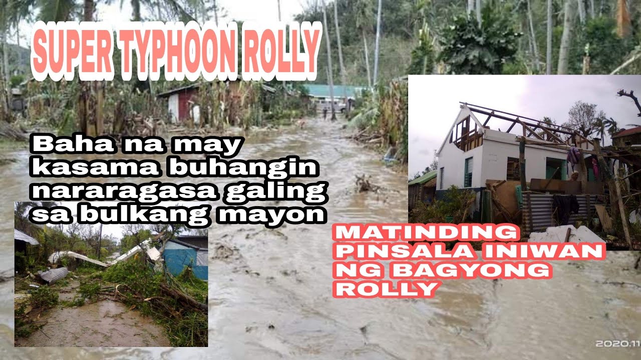 SUPER TYPHOON ROLLY HITS BICOL REGION MOST AREA'S FLASHFLOOD - YouTube