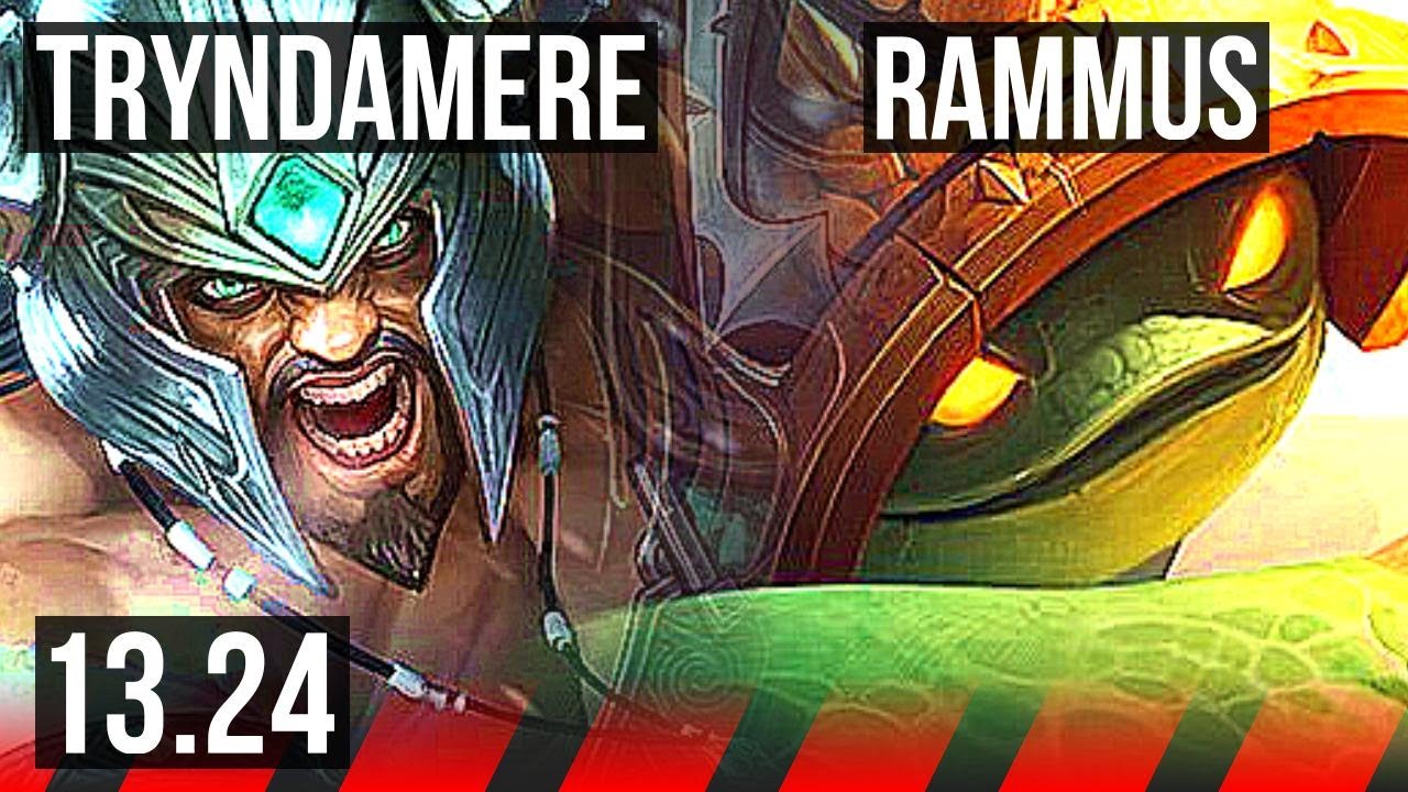 Trynda Vs Rammus Top Rank 5 Trynda 6 Solo Kills Dominating Tr
