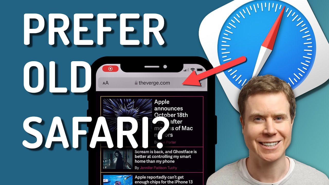 How Do I Revert Back To The Old Safari? Try this... - YouTube